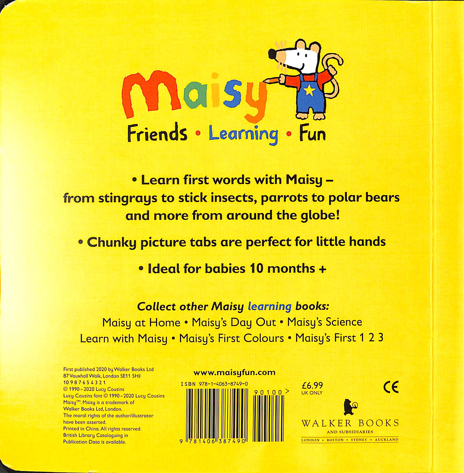 Maisy's Animals: A First Words Book by Cousins, Lucy (9781406387490 ...