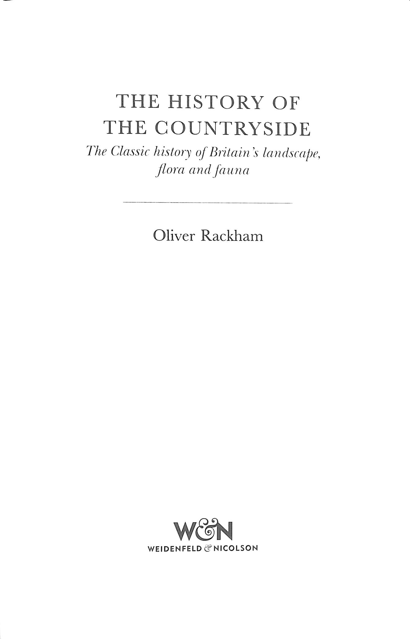 The History of the Countryside by Rackham, Dr Oliver (9781474614023 ...