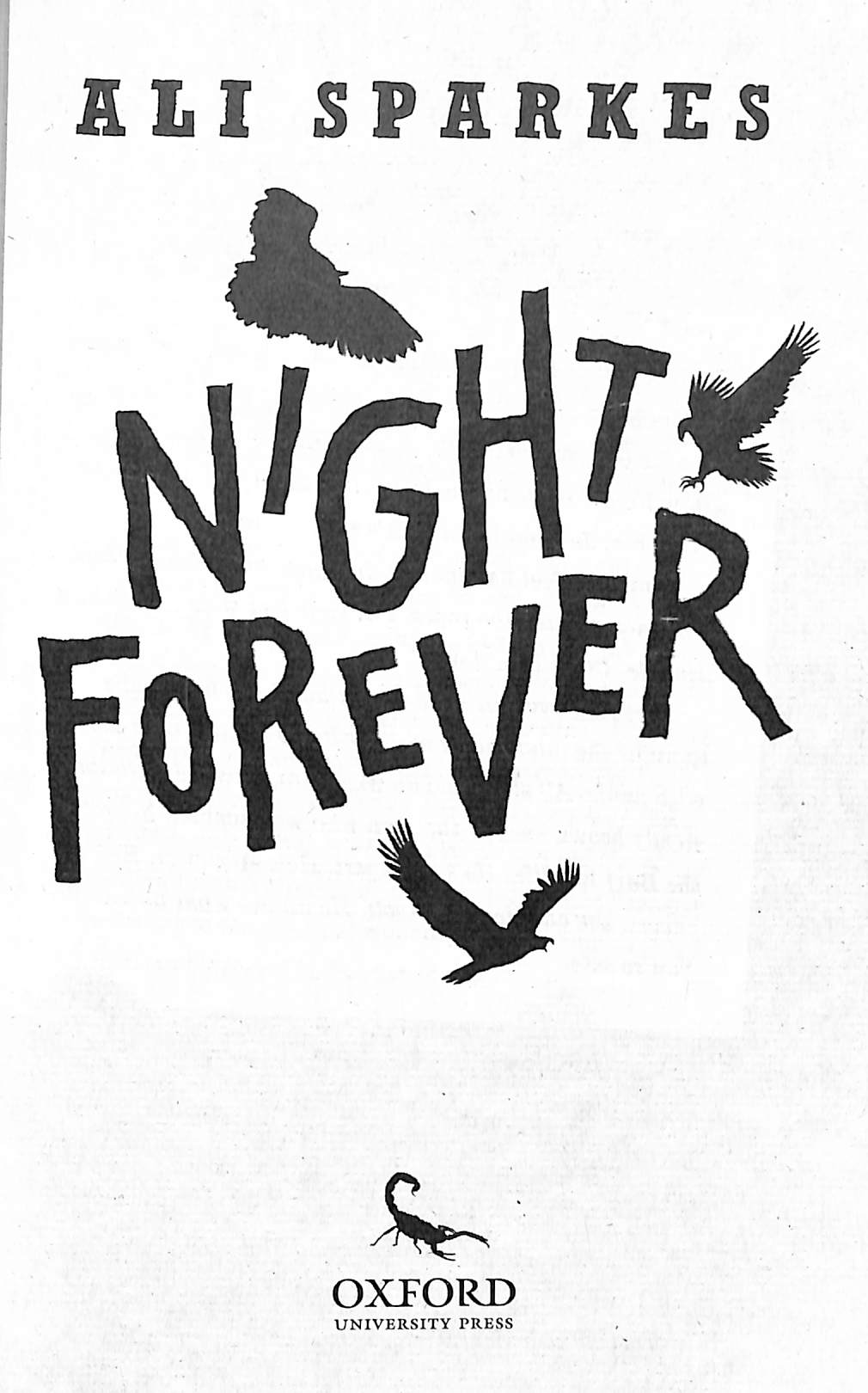 Night forever by Sparkes, Ali (9780192749994) | BrownsBfS