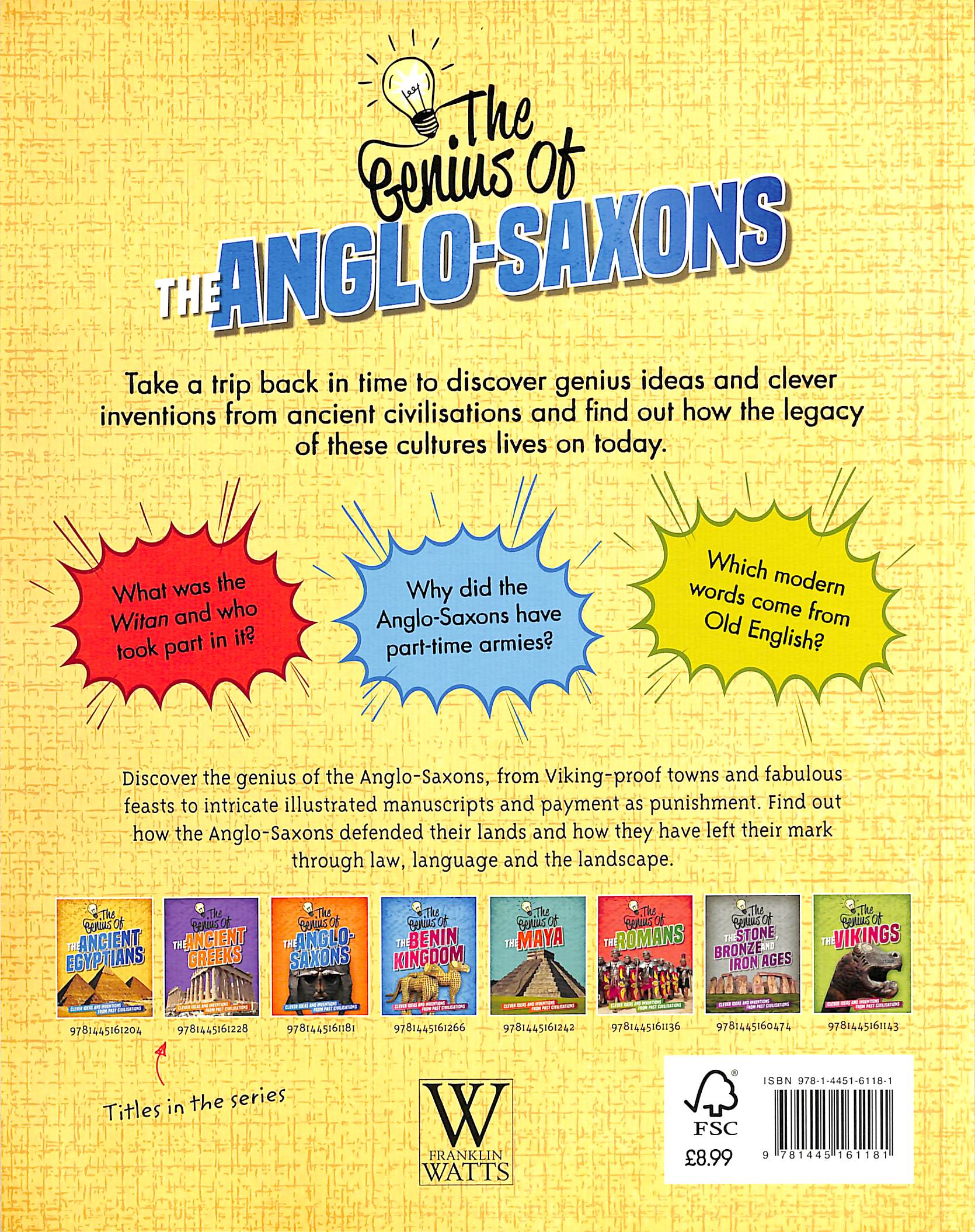 The Genius of: The Anglo-Saxons by Howell, Izzi (9781445161181 ...