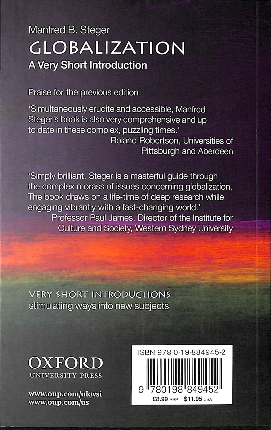 Globalization: A Very Short Introduction by Steger, Manfred B ...