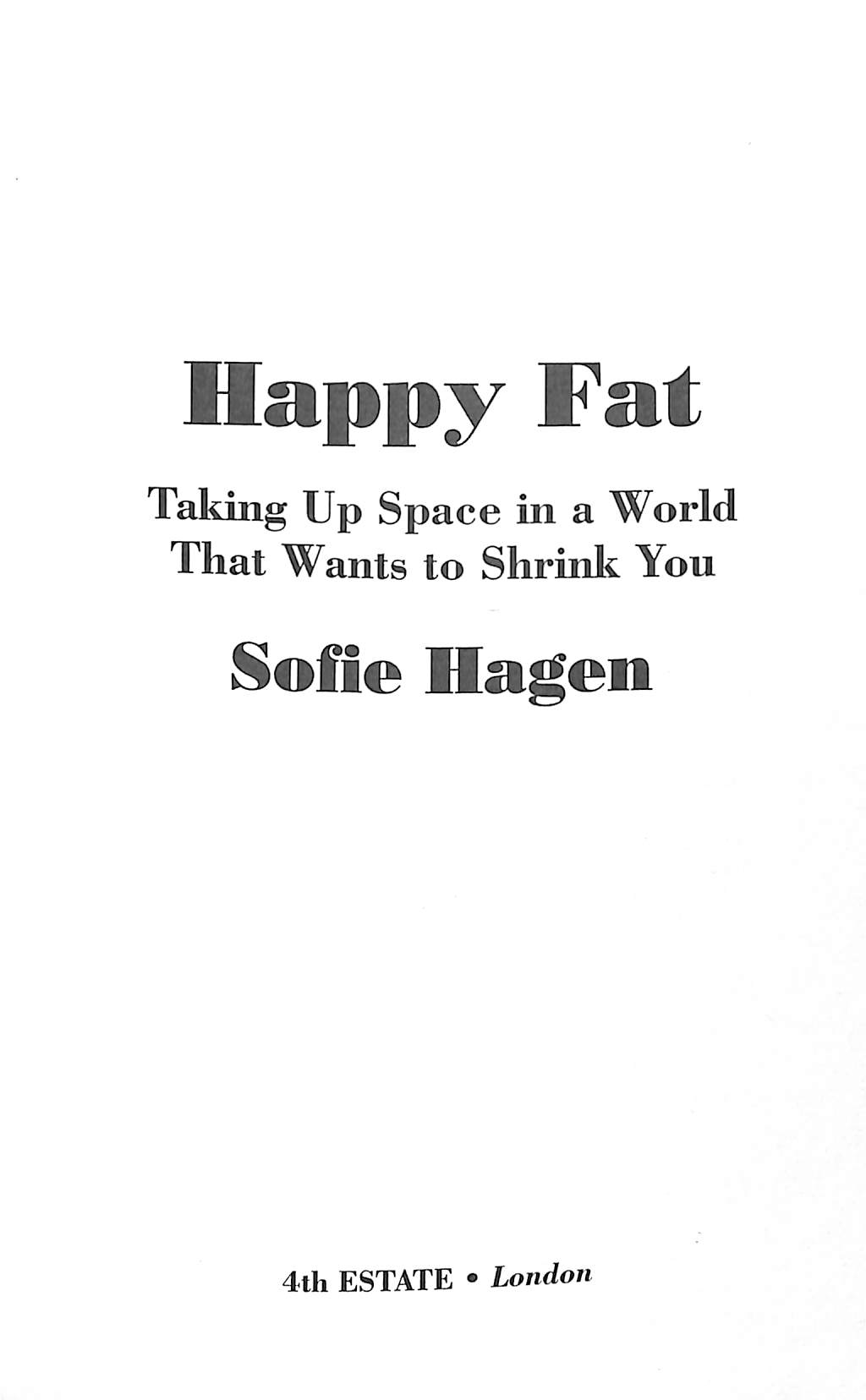 Happy Fat by Hagen, Sofie (9780008293901) | Browns Books