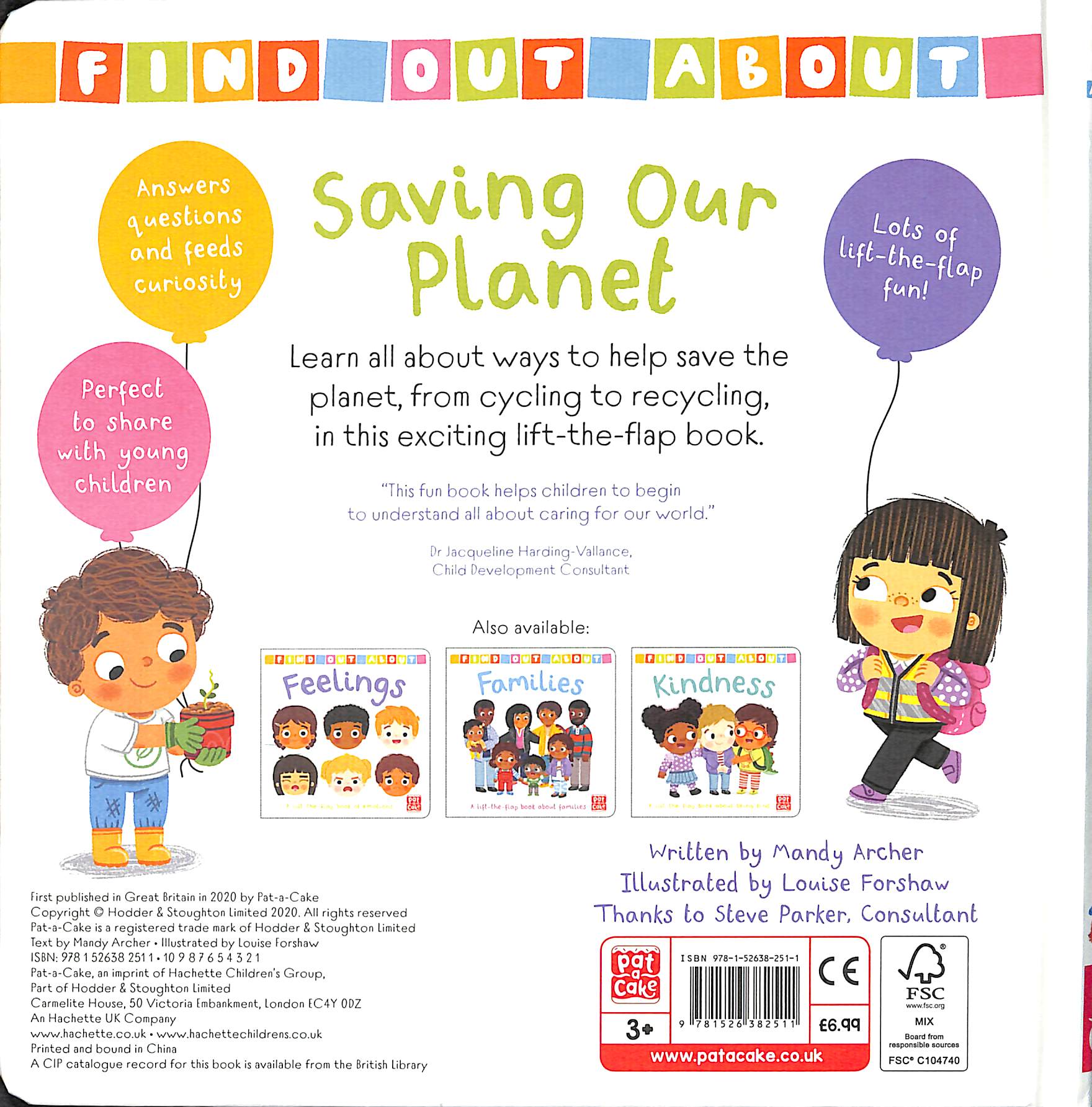 Find Out About: Saving Our Planet by Pat-a-Cake (9781526382511 ...
