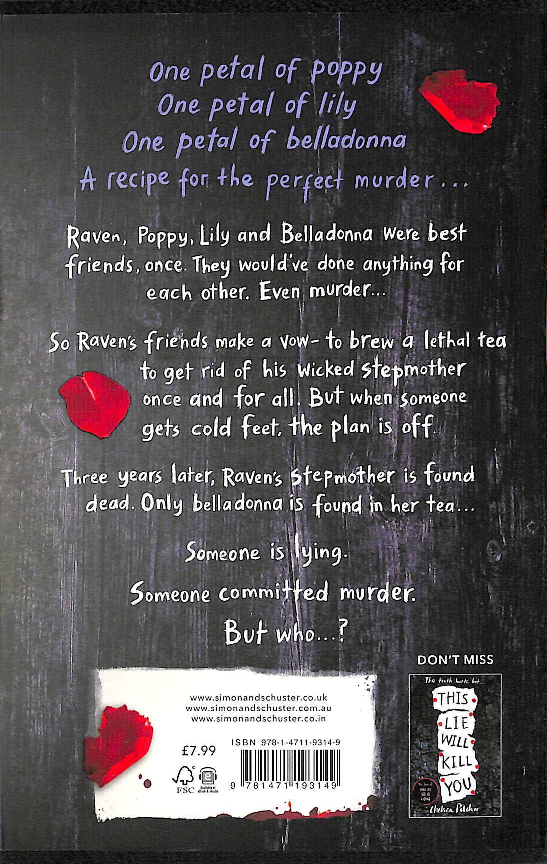 Lies like poison by Pitcher, Chelsea (9781471193149) | BrownsBfS