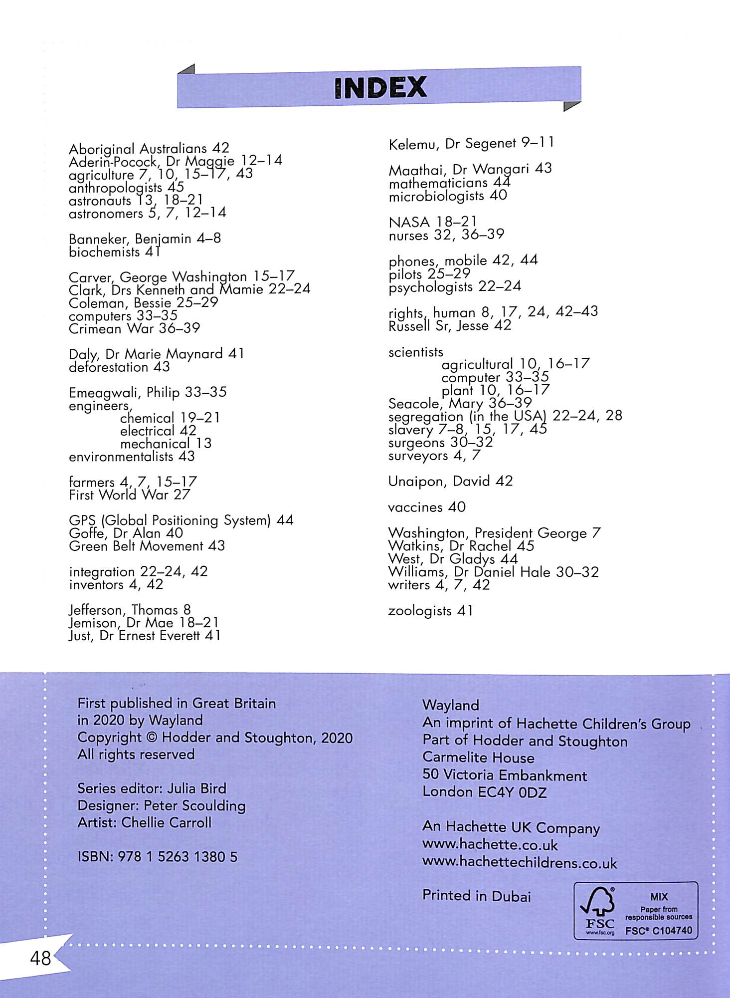 Groundbreaking scientists