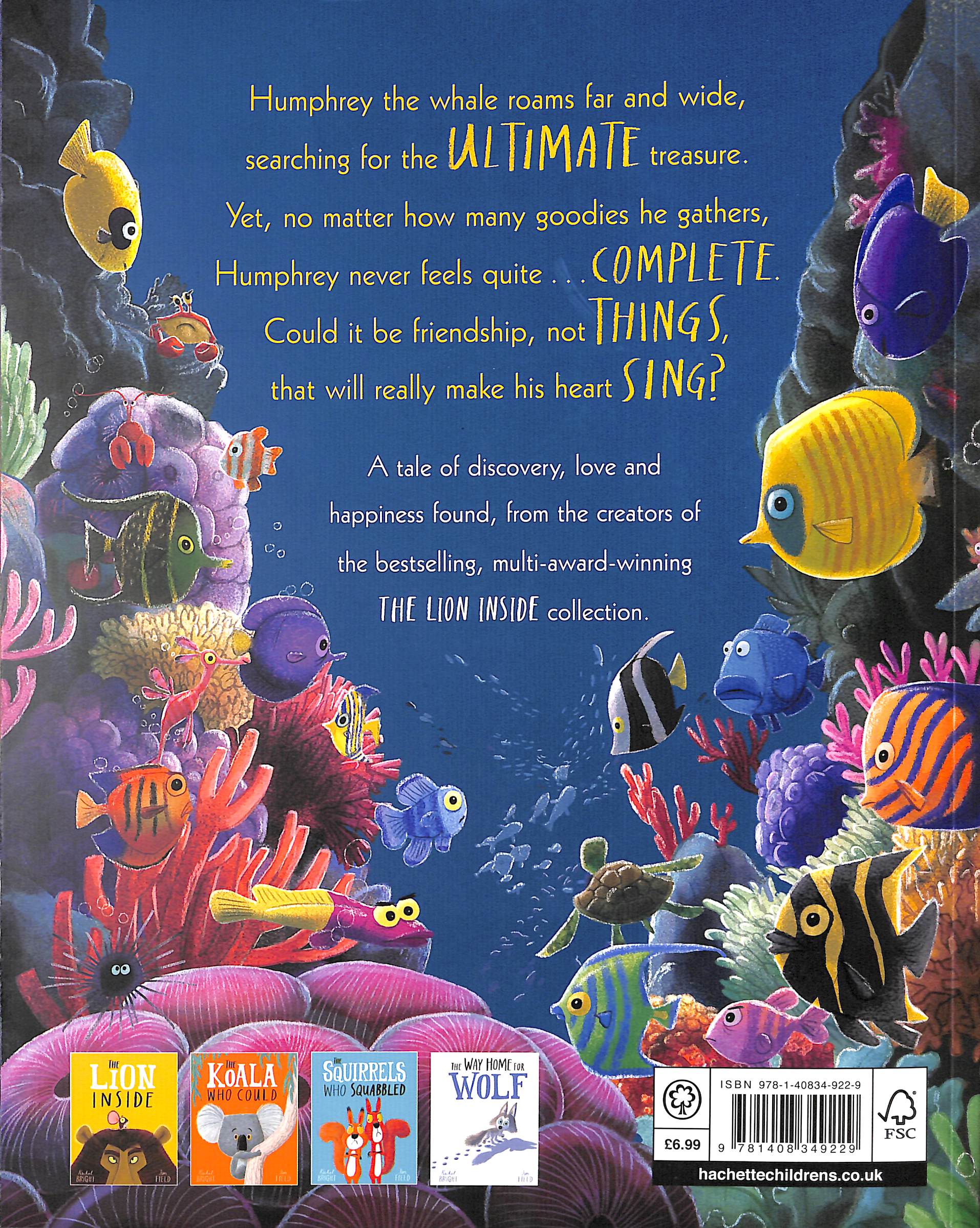 The Whale Who Wanted More by Bright, Rachel (9781408349229) | Browns Books