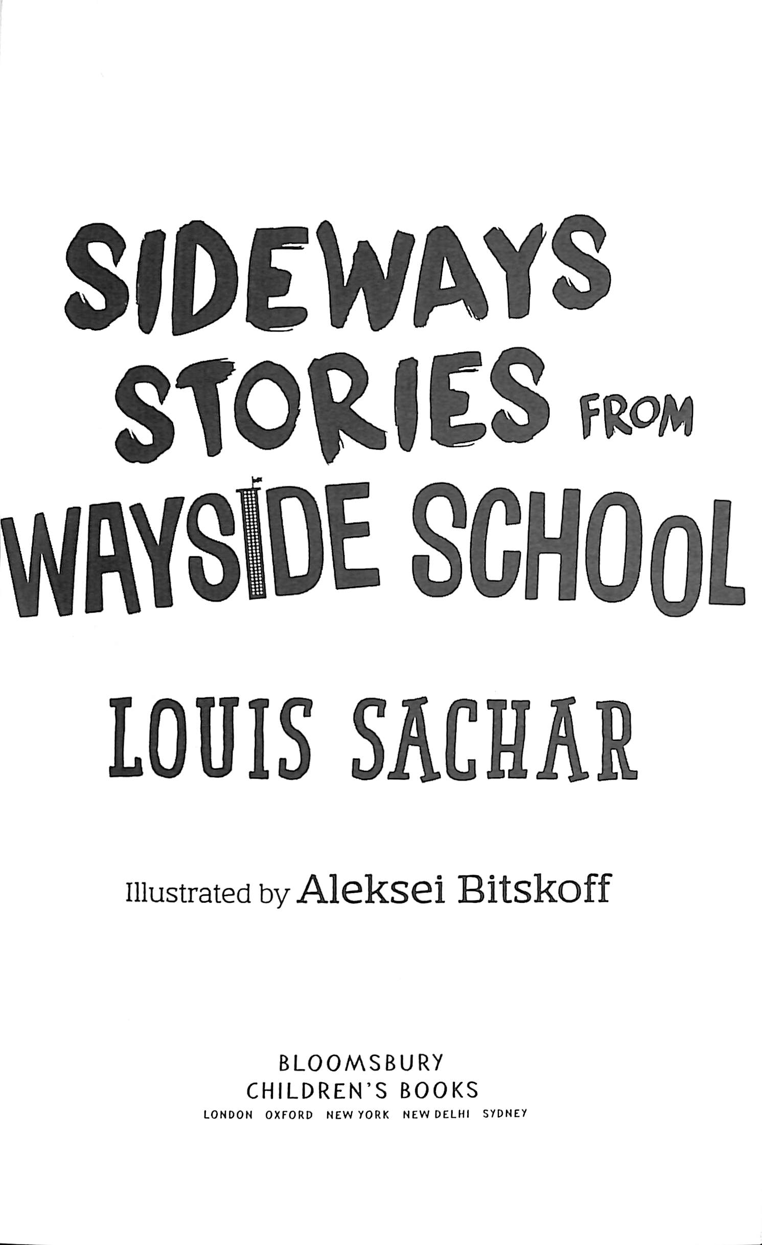 Sideways stories from Wayside School by Sachar, Louis (9781526622075 ...