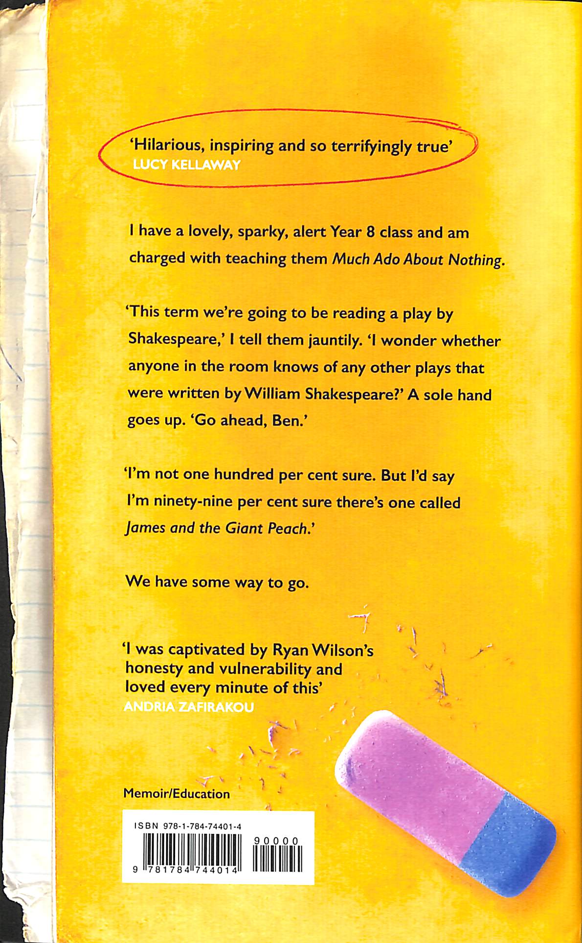 Let That Be a Lesson by Wilson, Ryan (9781784744014) | Browns Books
