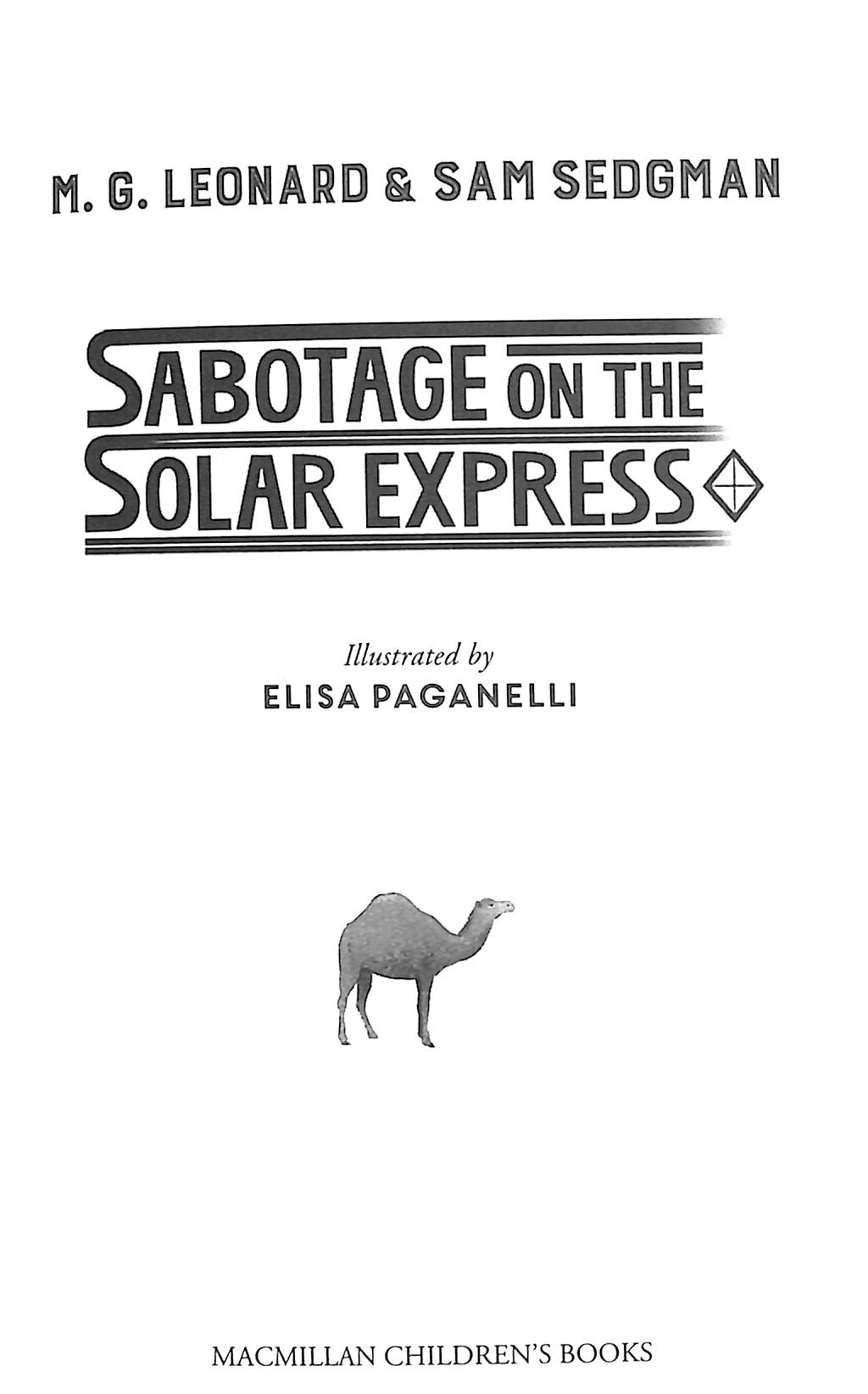 Sabotage on the Solar Express by Leonard, M. G. (9781529072655 ...