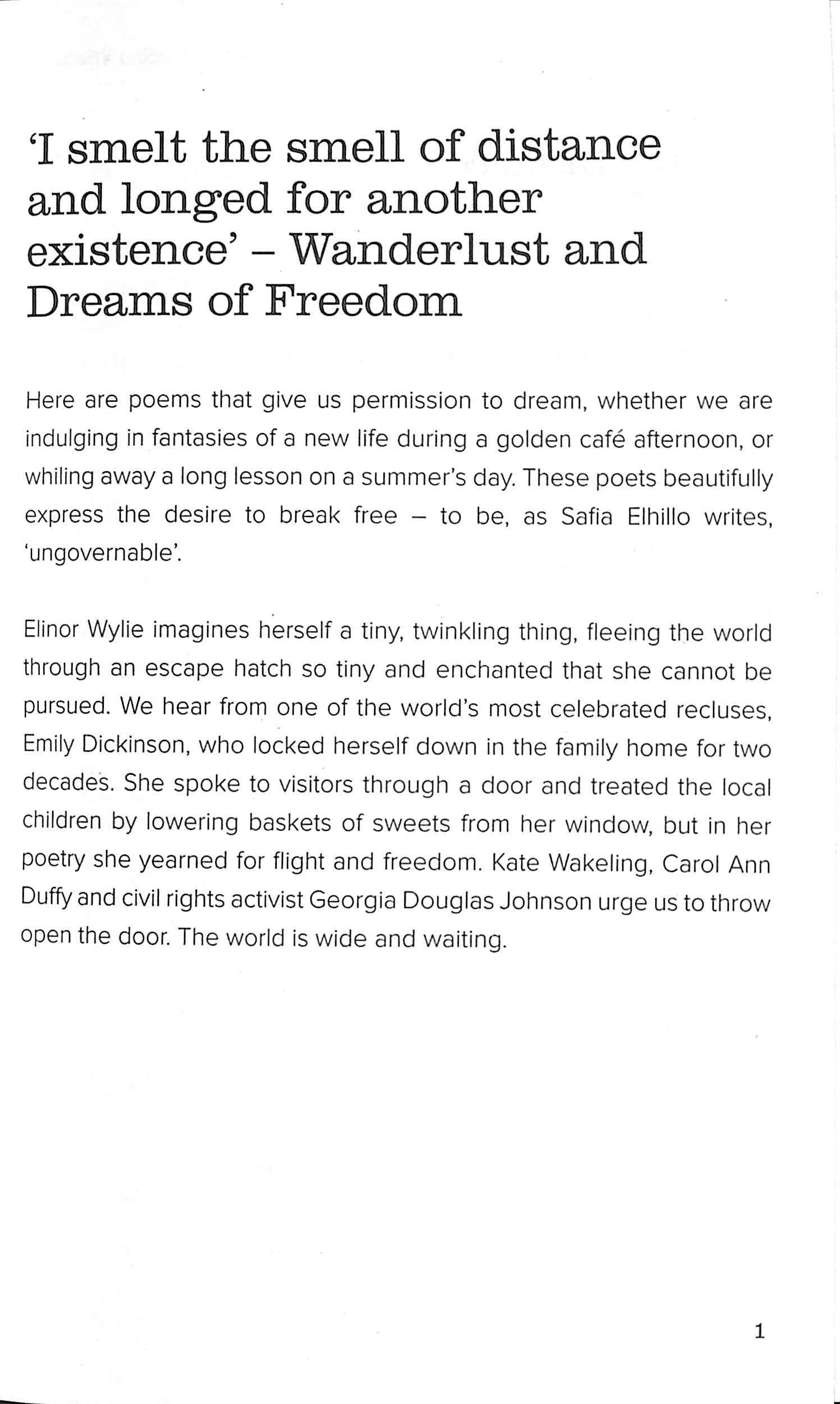 She will soar : bright, brave poems about escape and freedom by women