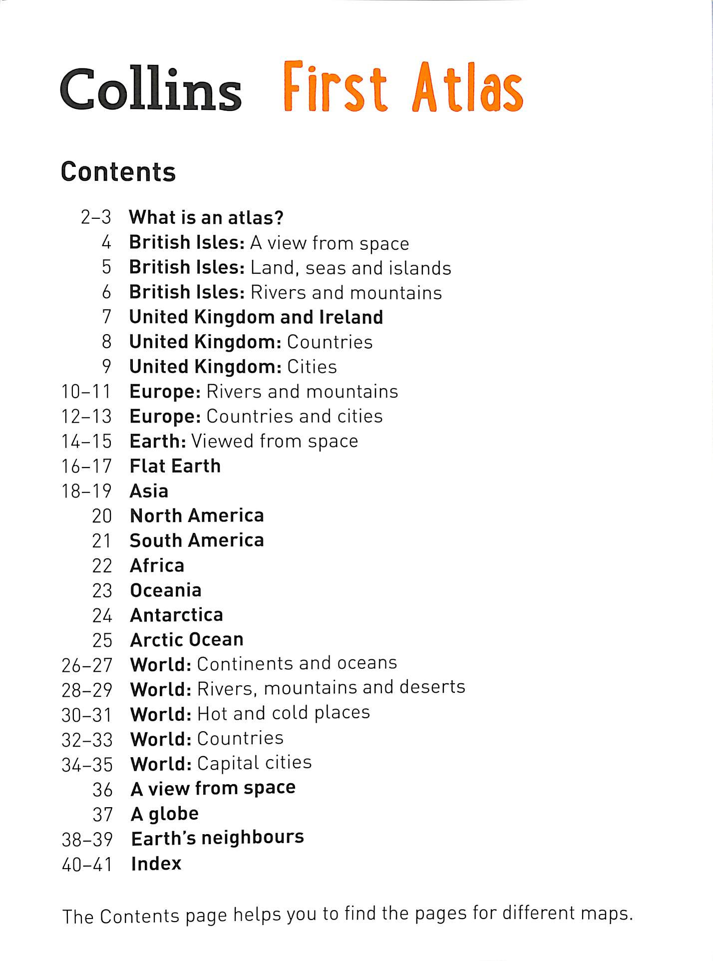 Collins First Atlas by Collins Maps (9780008485931) | Browns Books