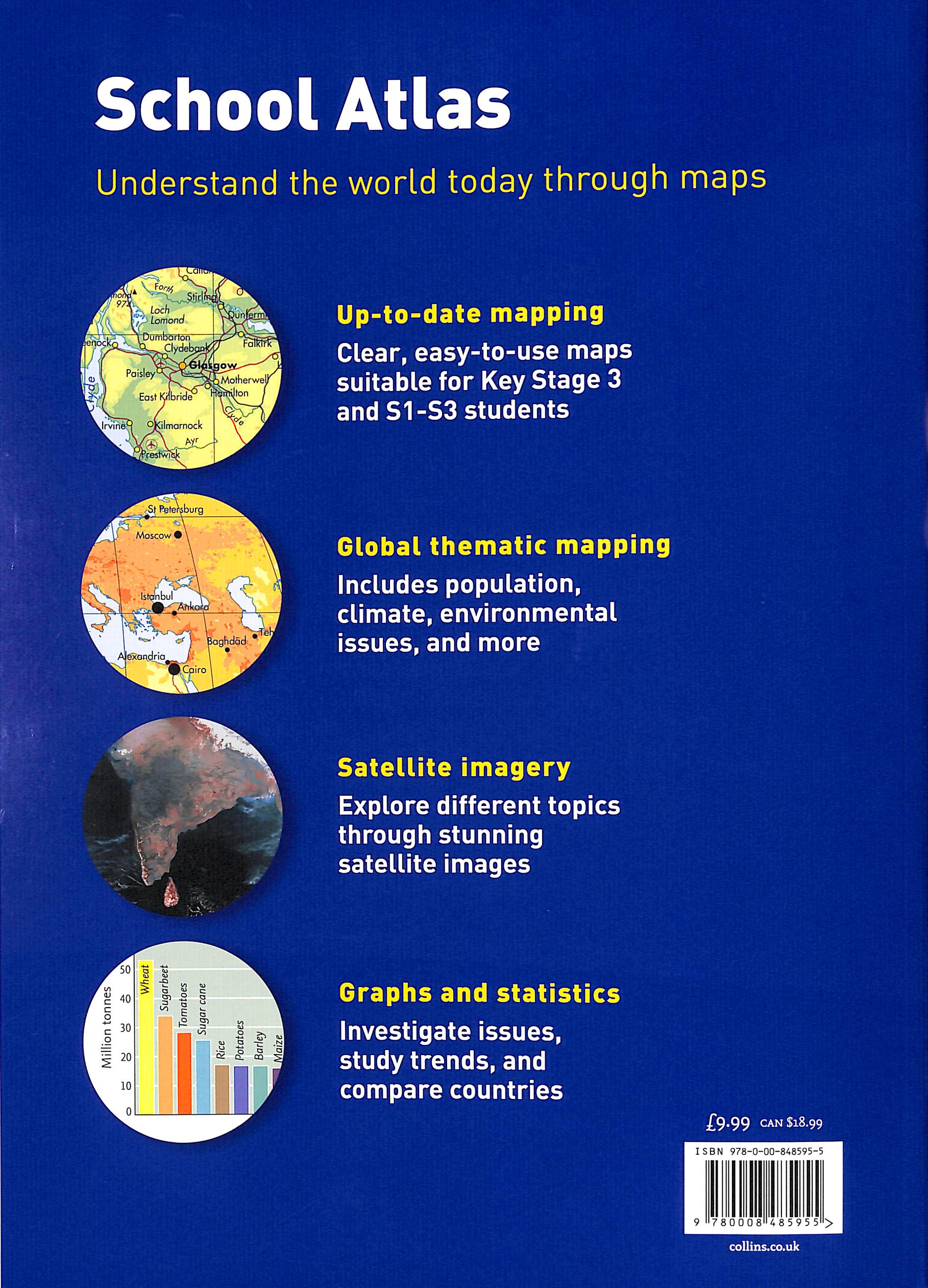 Collins School Atlas : Ideal for Learning at School and at Home (Sixth ...