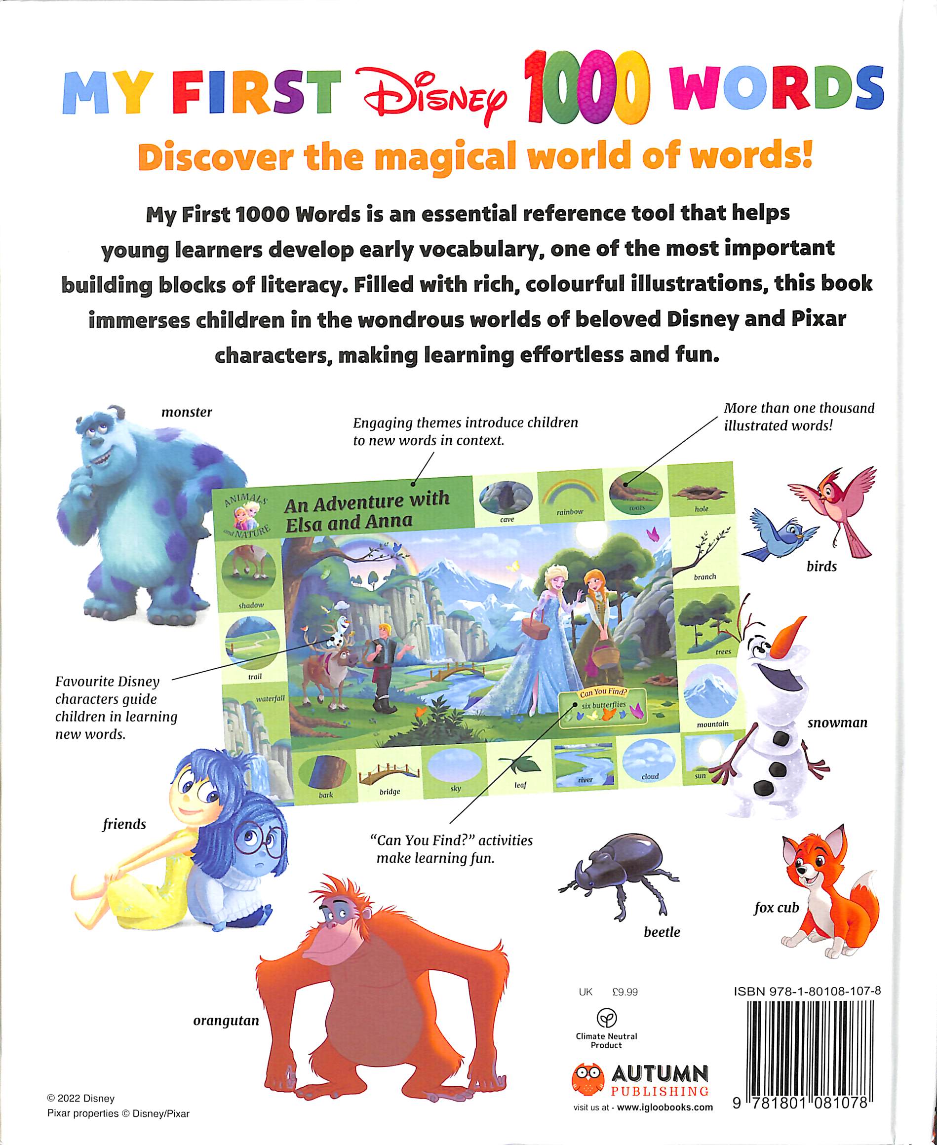 My First Disney 1000 Words by Walt Disney (9781801081078) | Browns Books