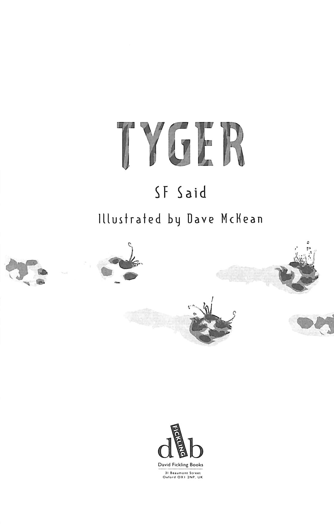 Tyger by Said, SF (9781788452830) | Browns Books