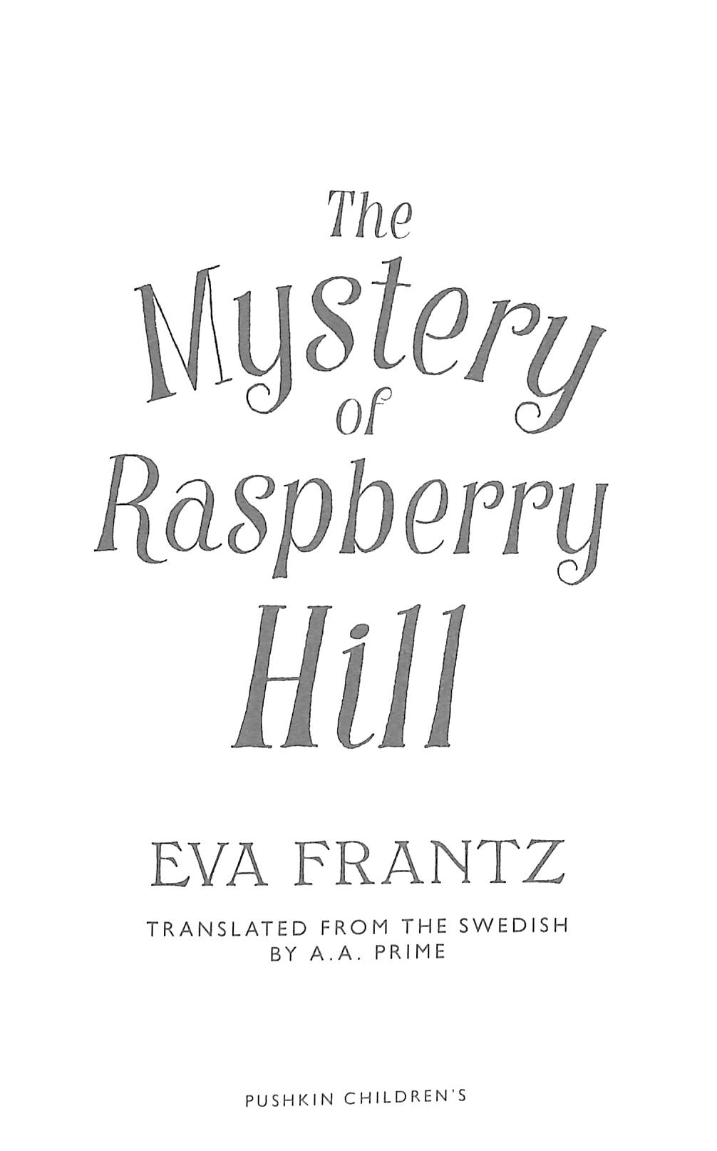 The Mystery of Raspberry Hill by Frantz, Eva (9781782693413) | Browns Books