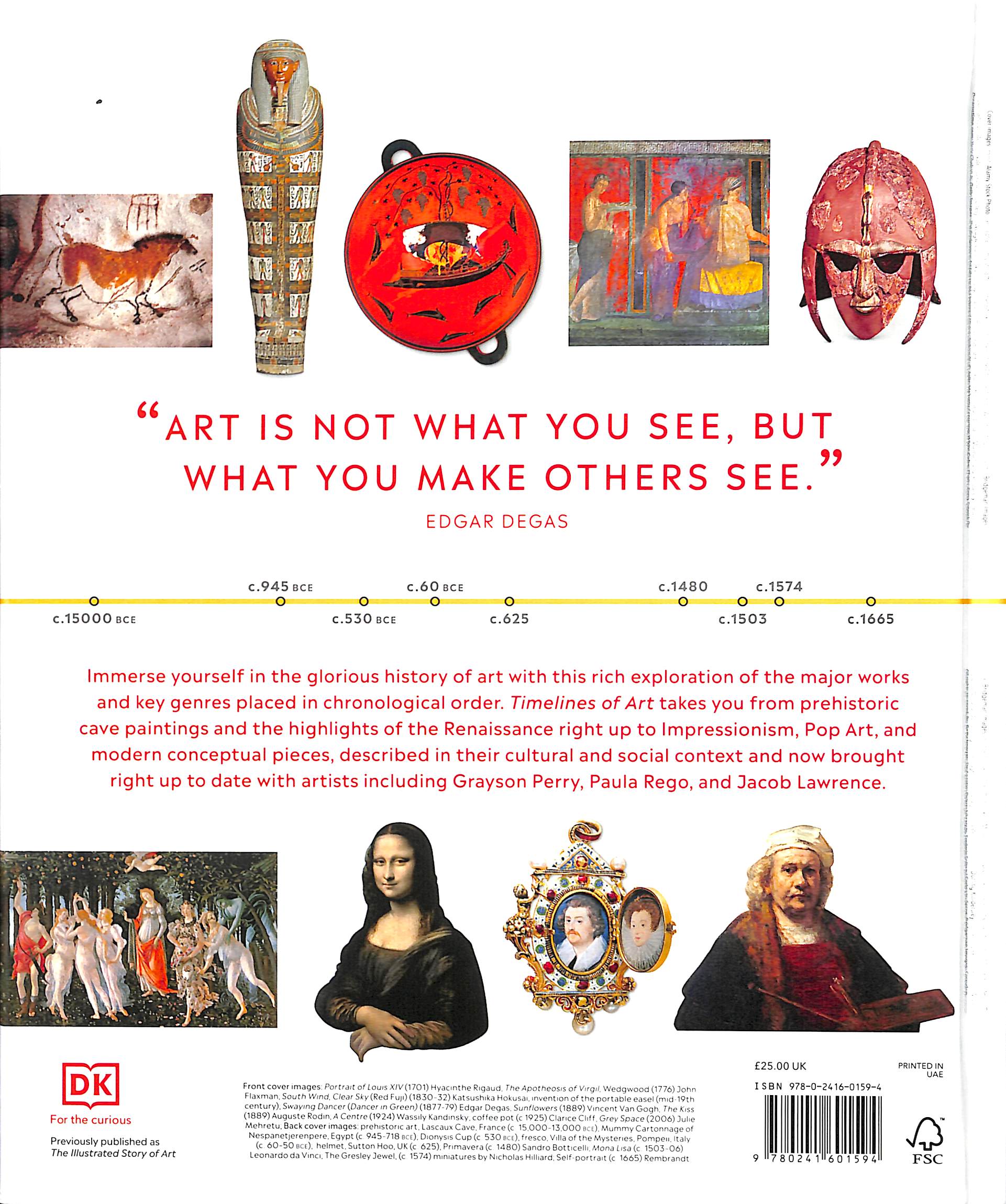 Timelines of Art by DK (9780241601594) | Browns Books