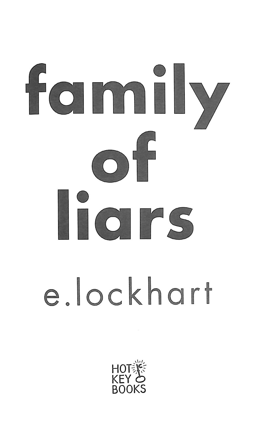 Family of Liars by Lockhart, E. (9781471413520) | Browns Books
