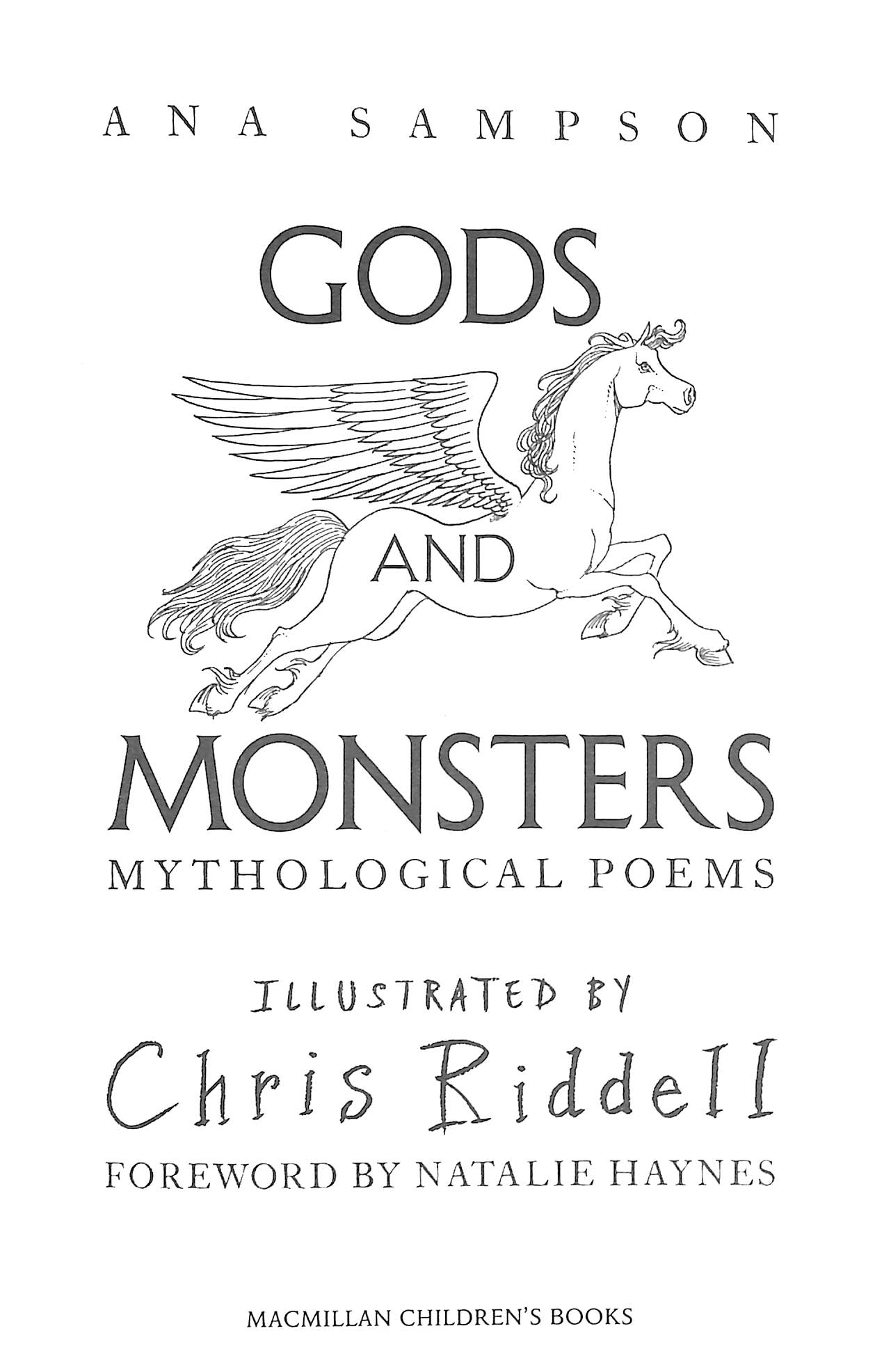 Gods and Monsters - Mythological Poems by Sampson, Ana (9781035023011 ...