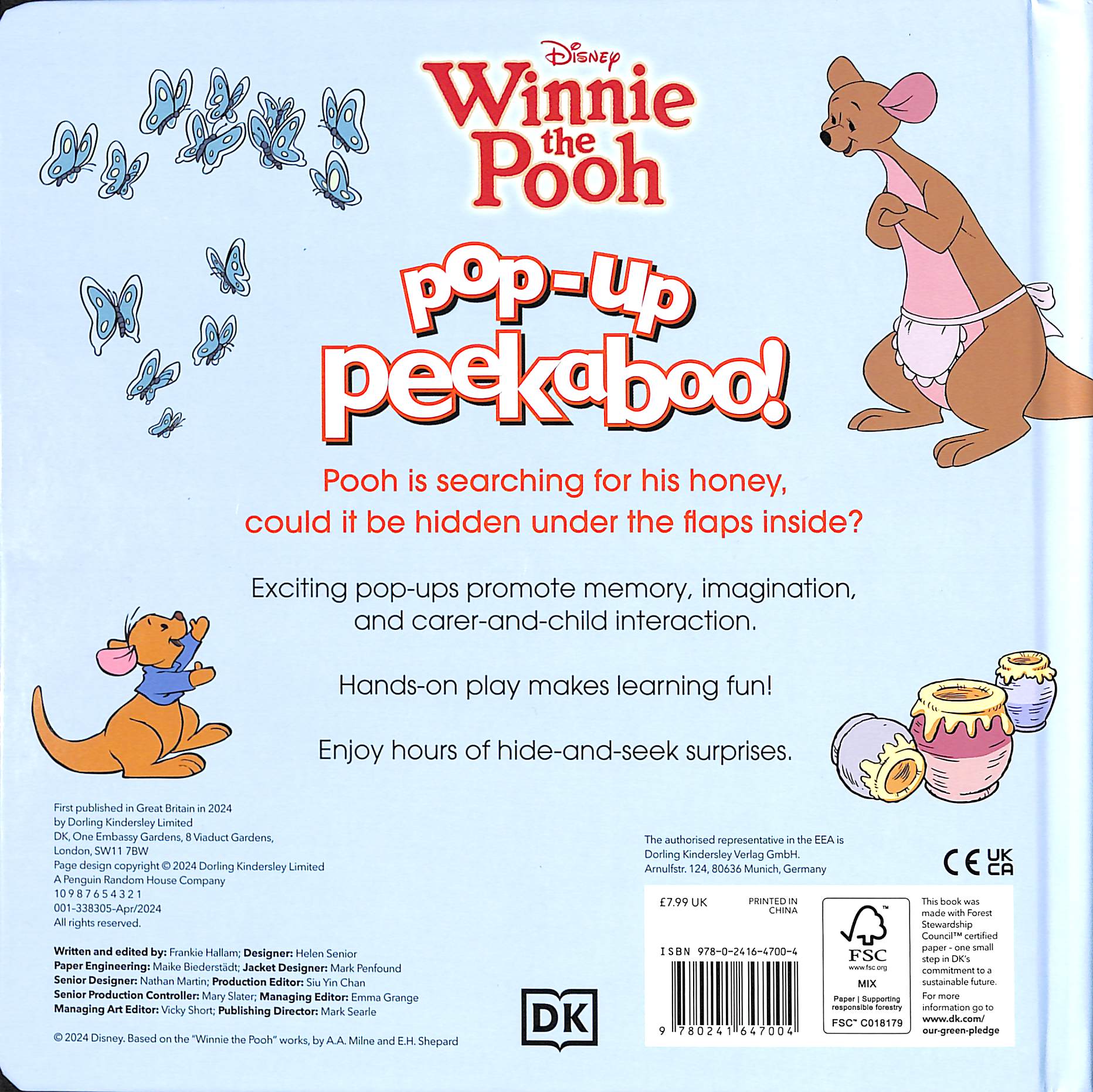 Pop-Up Peekaboo! Disney Winnie the Pooh by DK (9780241647004) | Browns ...