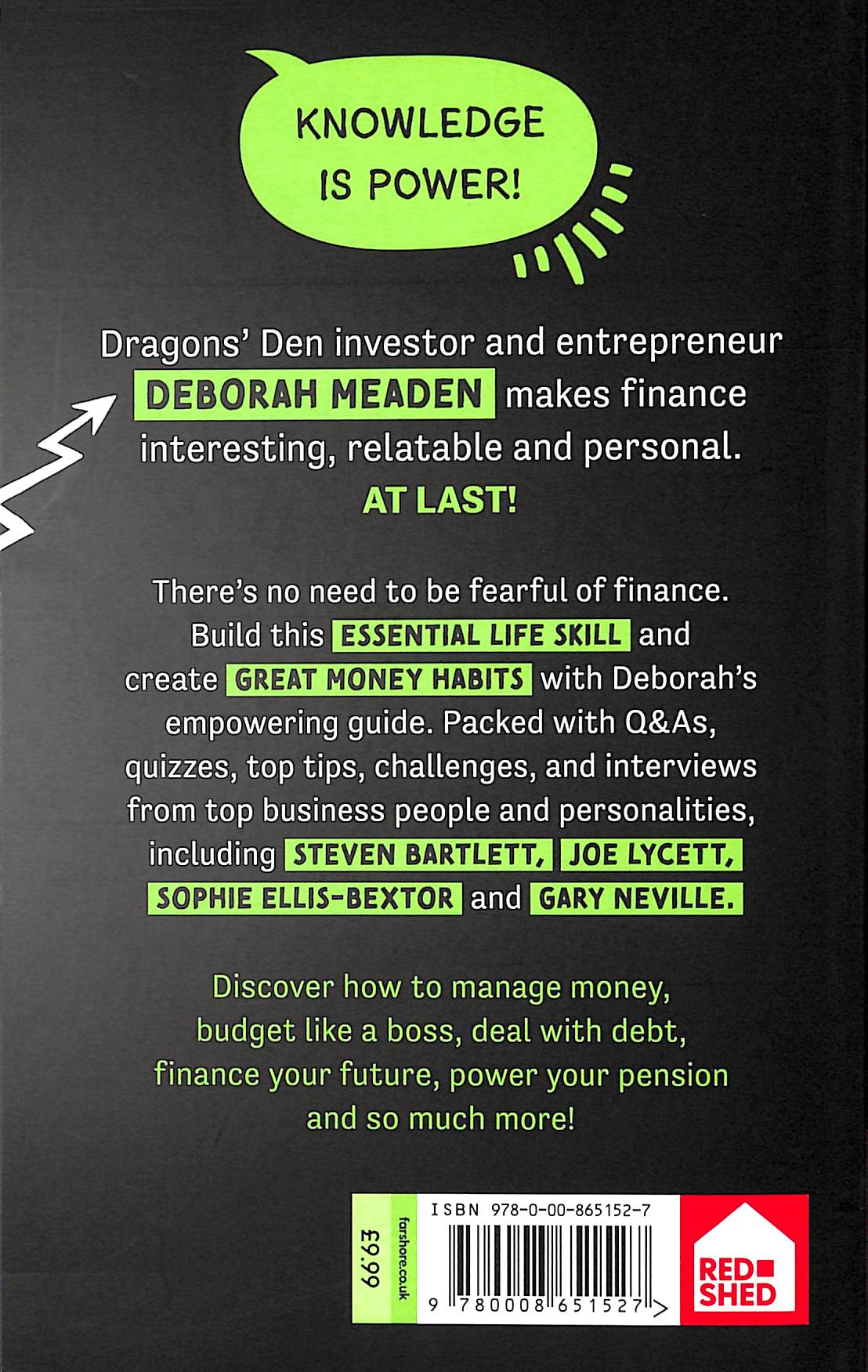 Deborah Meaden Talks Money by Meaden, Deborah (9780008651527) | Browns ...