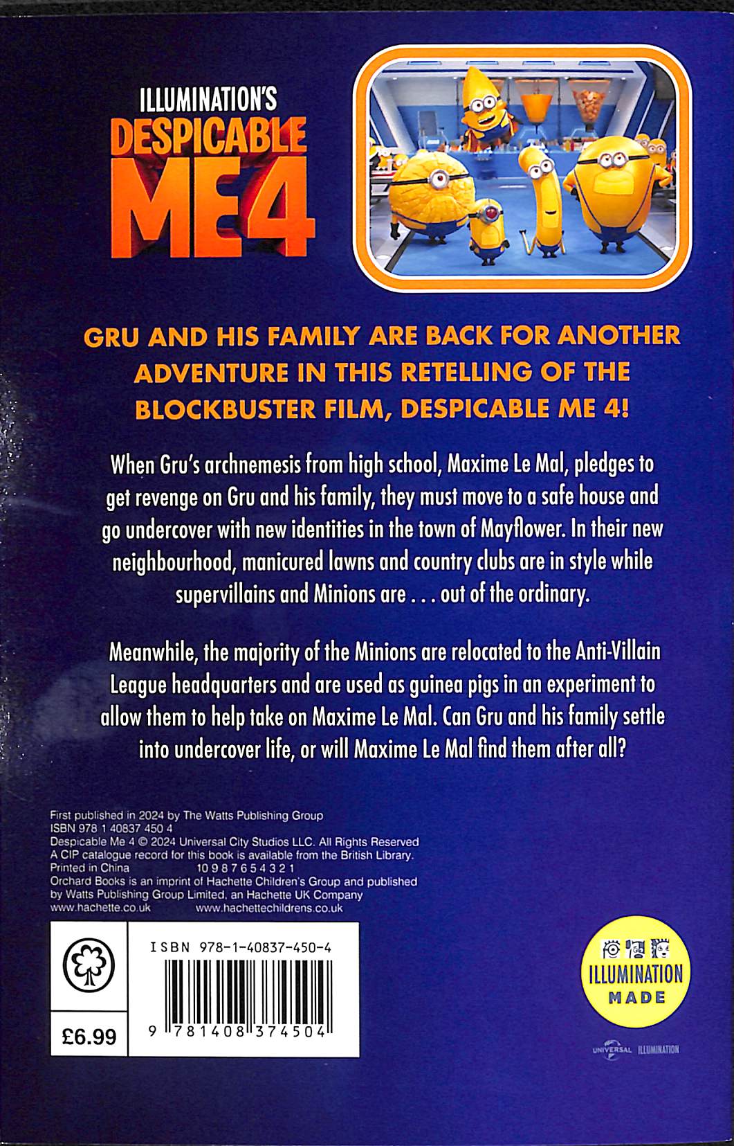 Despicable Me 4 Story of the Movie by Spinner, Carla (9781408374504 ...