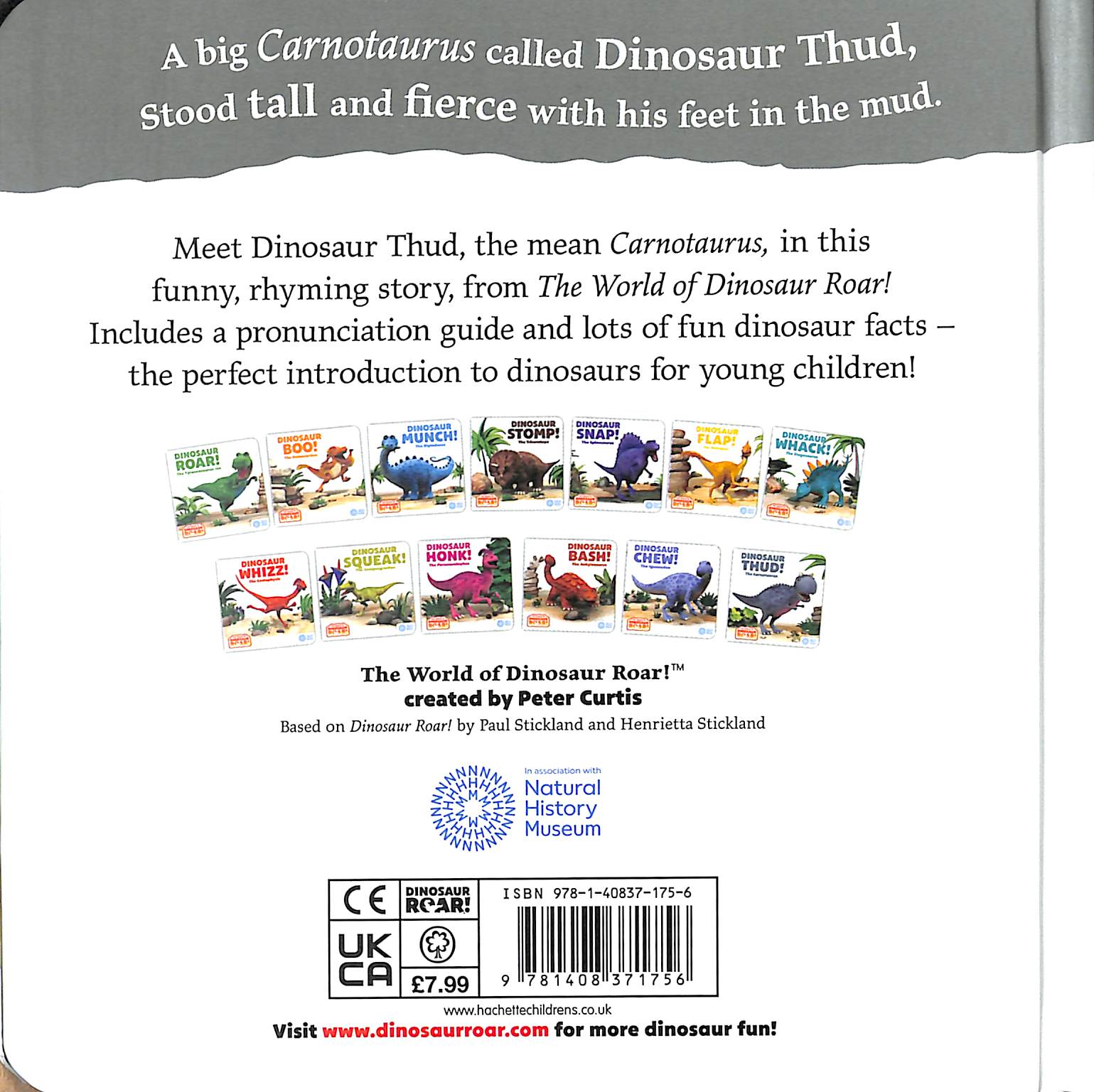 The World of Dinosaur Roar!: Dinosaur Thud! The Carnotaurus: Book 13 by ...