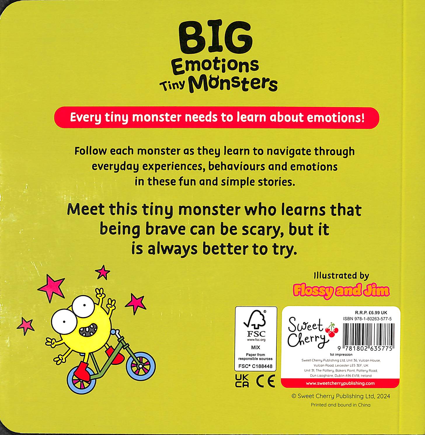 Tiny Monsters Feel Brave by Red (9781802635775) | Browns Books