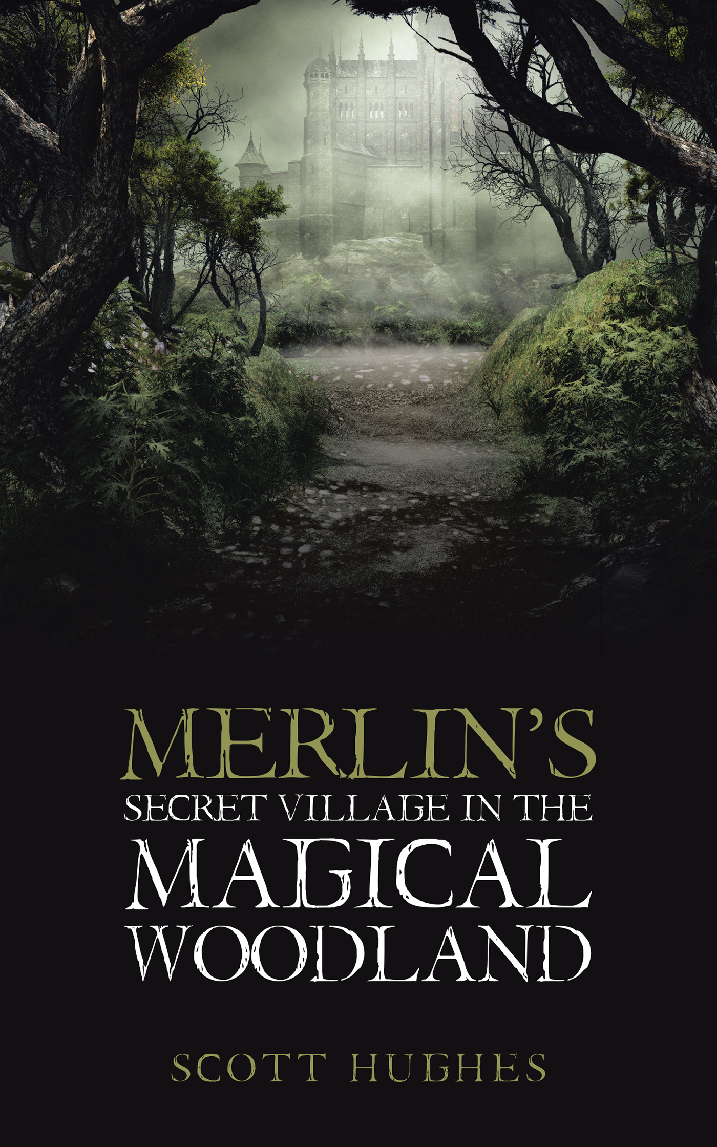Merlin's secret village in the magical woodland by Hughes, Scott ...