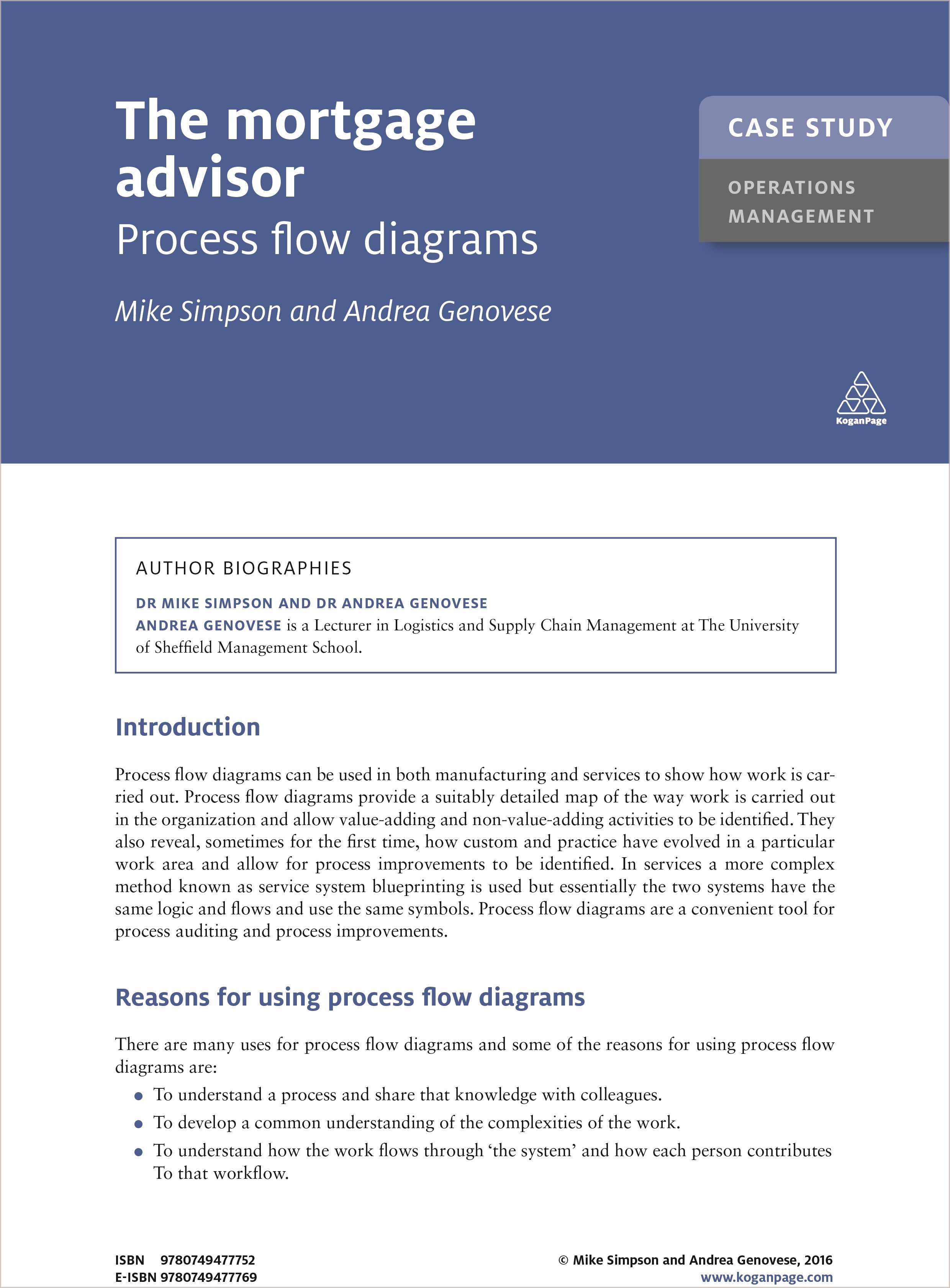 Case Study: The Mortgage Advisor: Process Flow Diagrams by Genovese ...