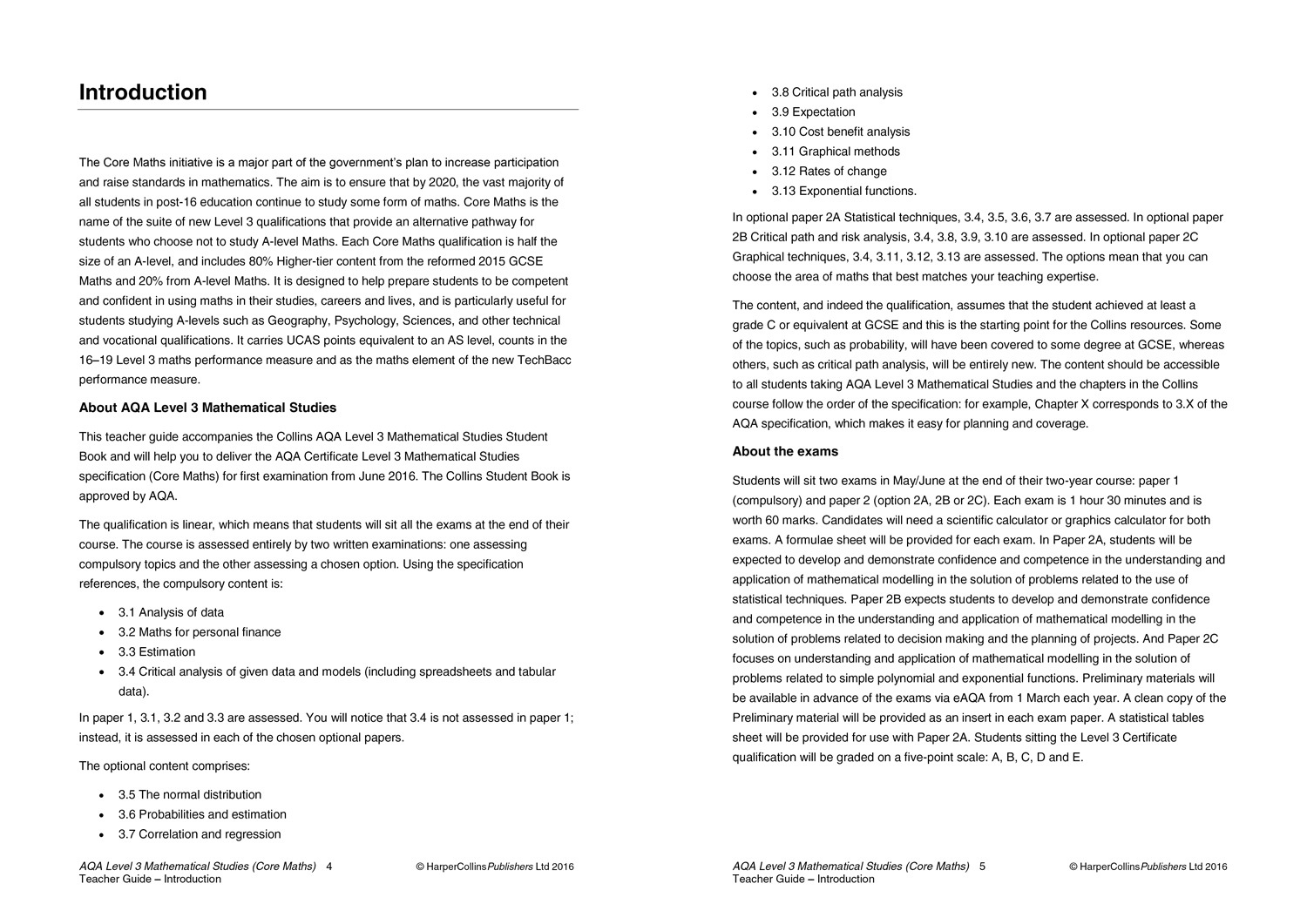 AQA Level 3 Mathematical Studies Teacher Guide by Ball, Helen ...