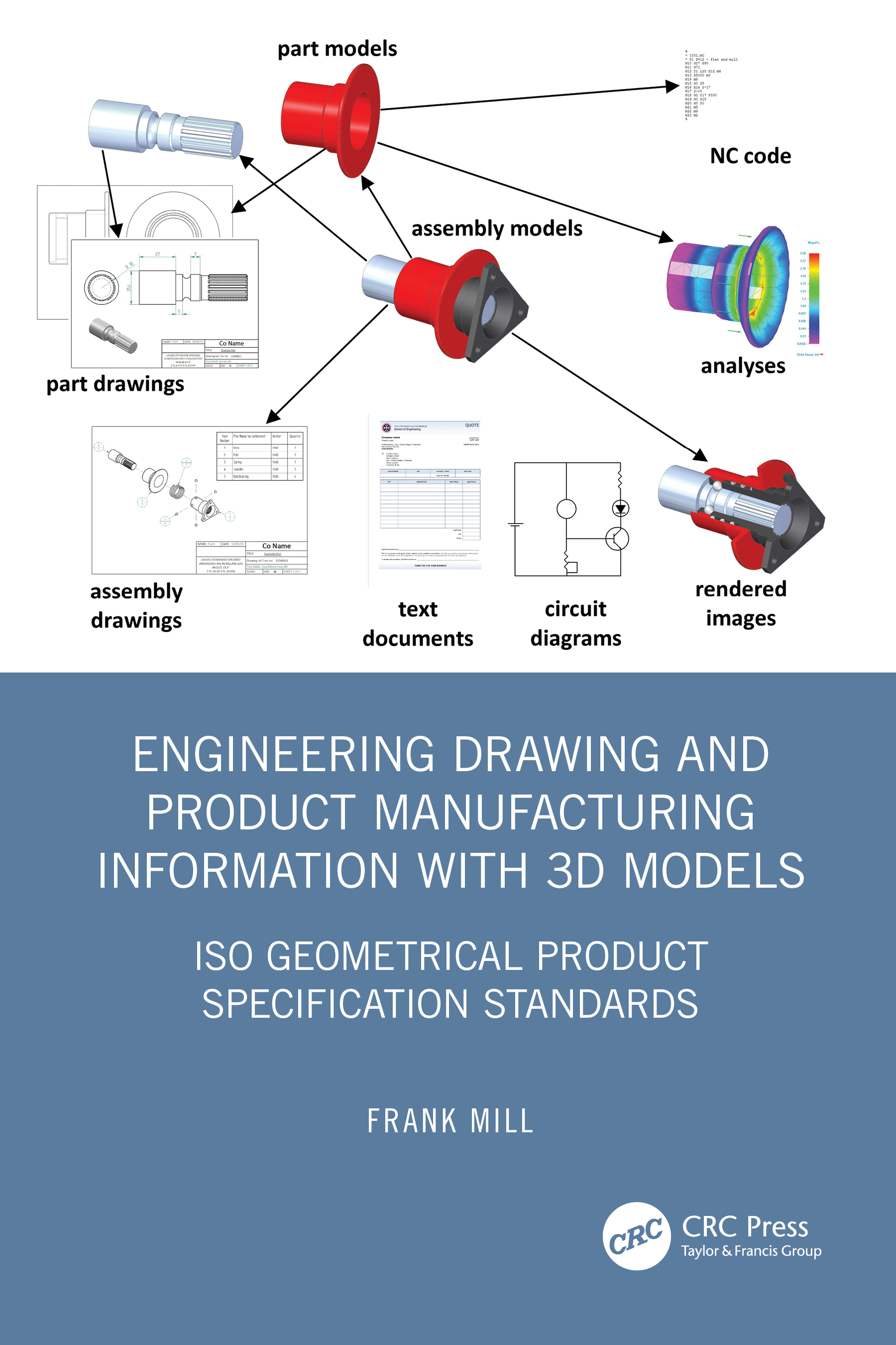Engineering drawing and product manufacturing information with 3D ...