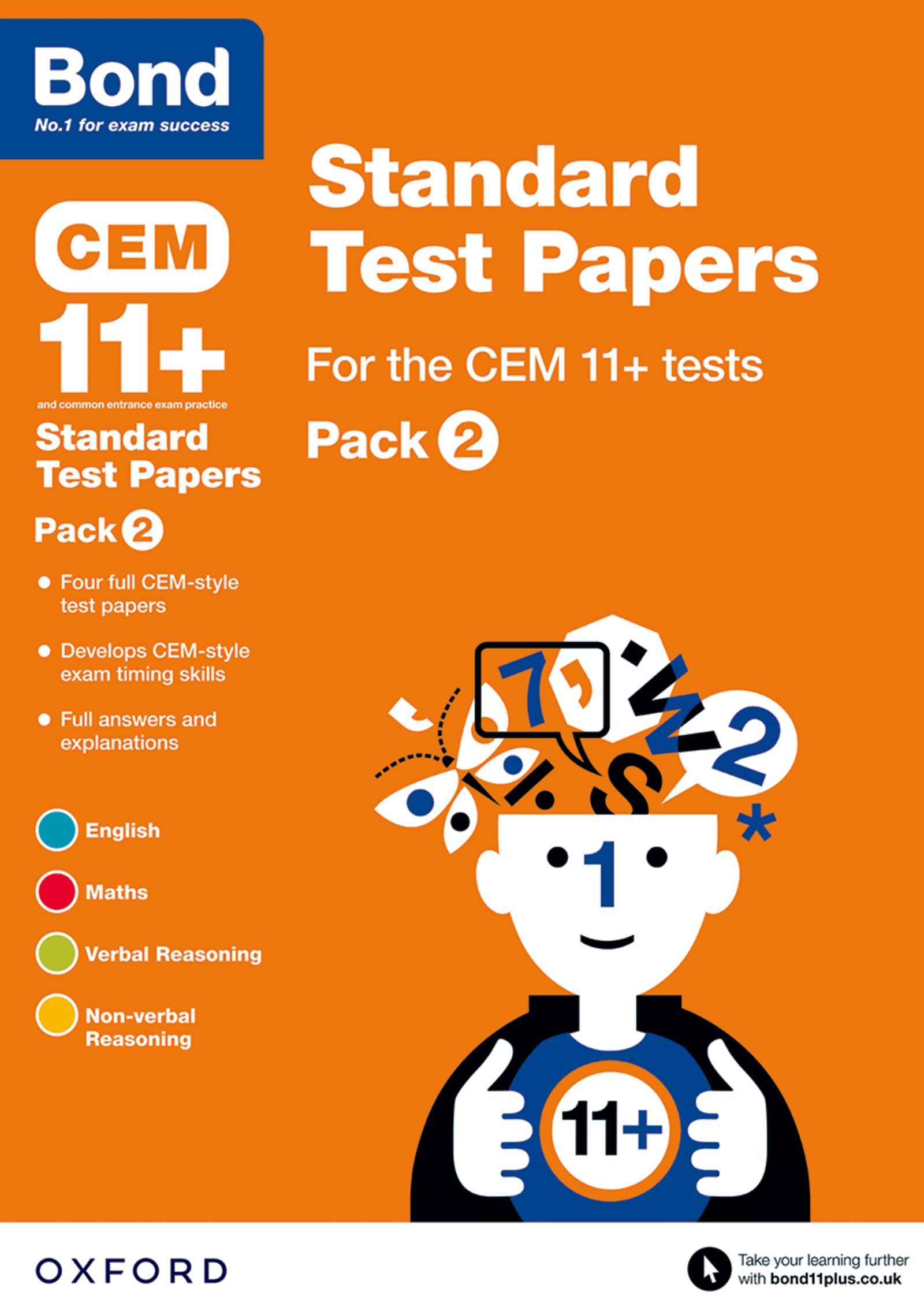 CEM: Bond 11+ Standard Test Papers: Ready for the 2025 Cambridge Select ...