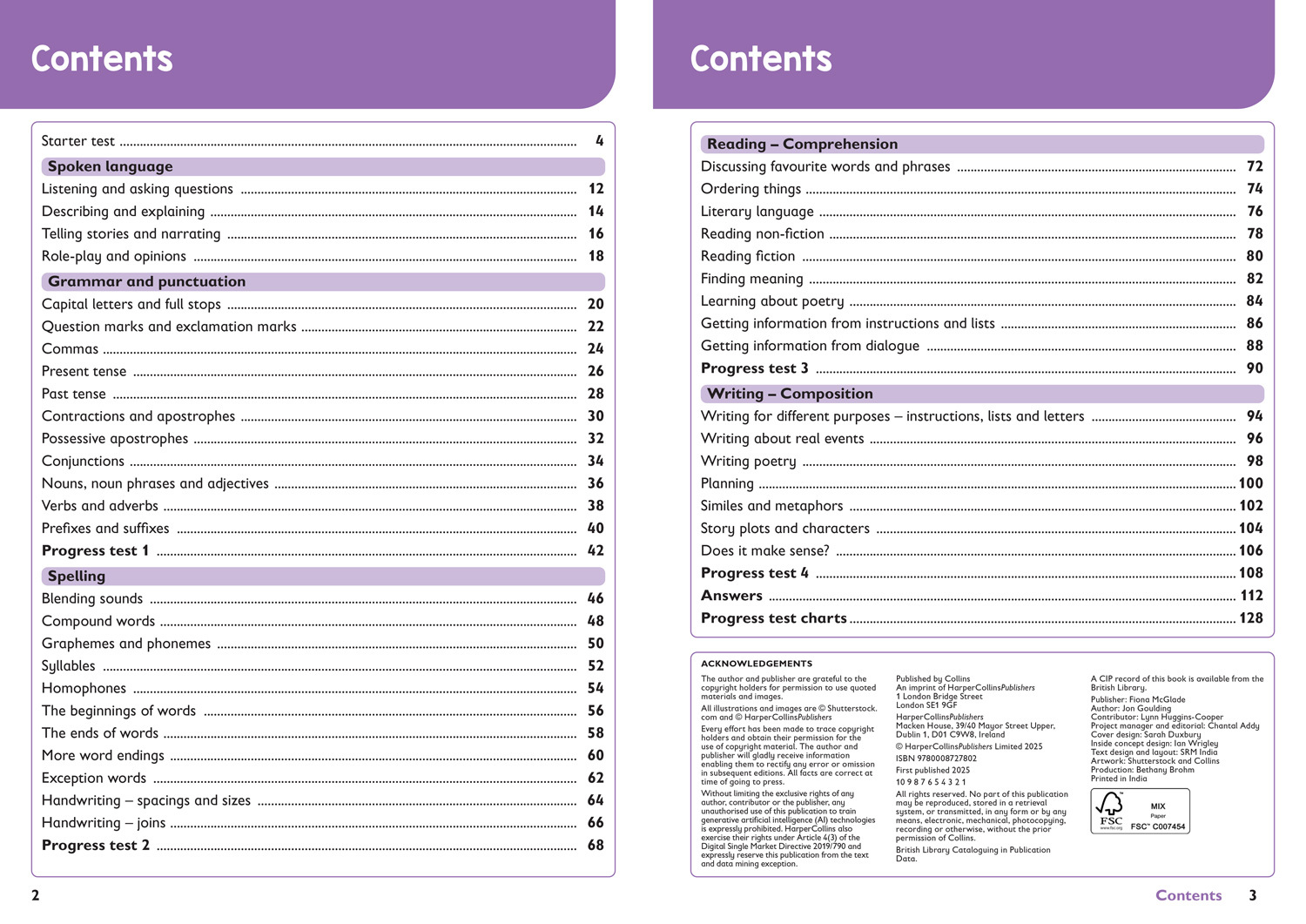 Year 2 English Targeted Practice Workbook by Collins KS1 (9780008727802 ...