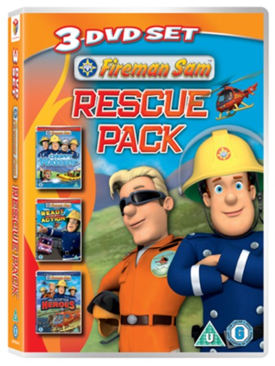 Fireman Sam: Rescue Pack DVD (2012) Fireman Sam cert U 3 discs Amazing ...